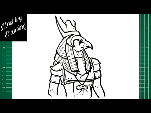 Horus Egyptian God Drawing