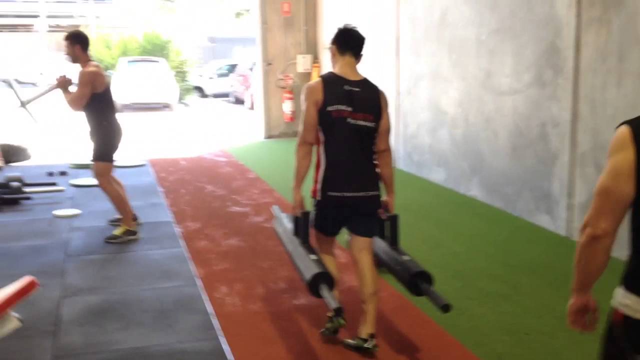 Beginner Strongman Group Class - YouTube