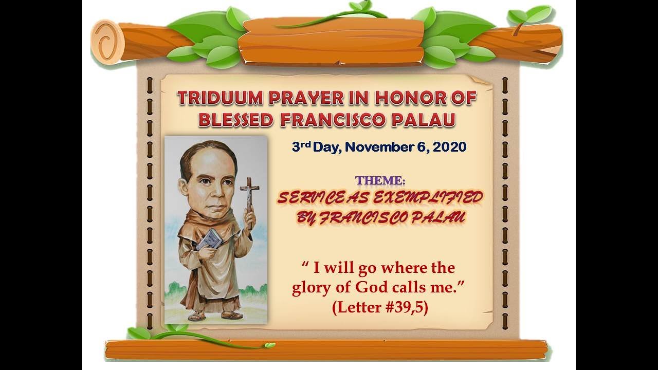 3rd Day of Triduum in Honor of Blessed Francisco Palau - YouTube