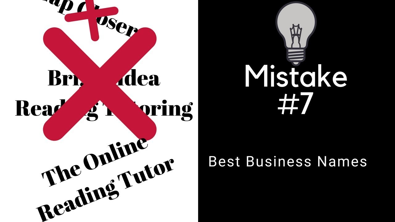 29 Mistakes Online Tutors Make: Mistake #7 Best Business Names - YouTube