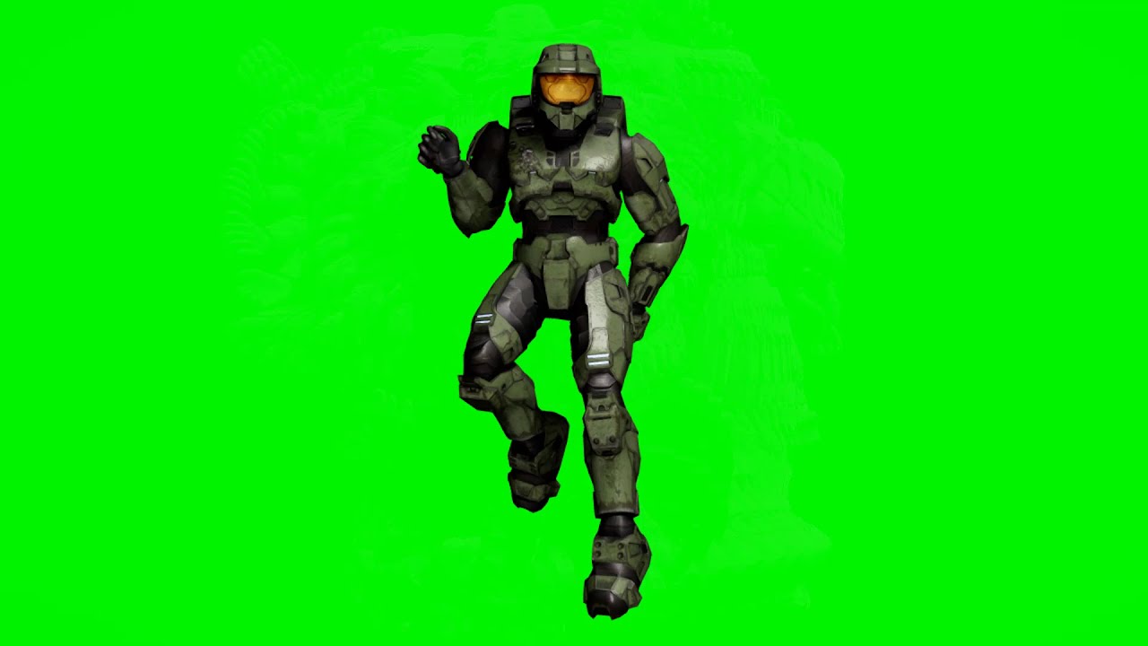 Master Chief dancing Shuffle Dance / Kronos remix Green Screen - YouTube