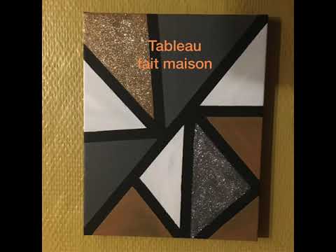 Réalisation d’un tableau de forme géométrique - YouTube