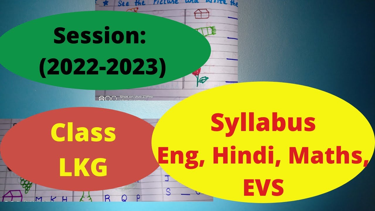 lkg syllabus 2022-2023/ latest syllabus of lkg class - YouTube