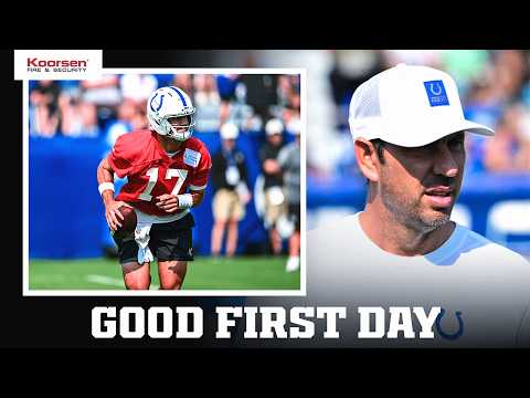 Colts head coach Shane Steichen impressed by Daniel Jones, first training camp practice