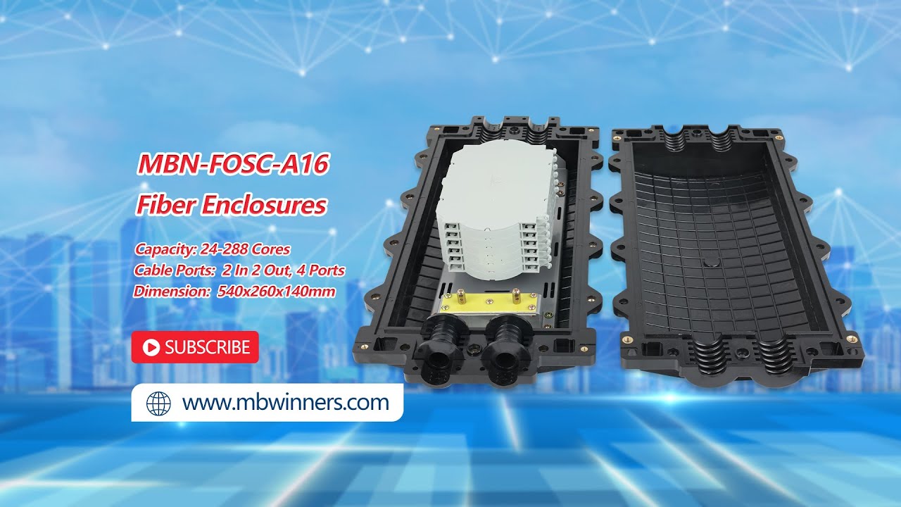 MBN-FOSC-A16 Fiber Enclosures | In-Line Splice Closure | Bwinners - YouTube