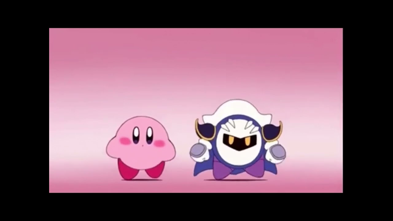 Kirby and Meta Knight dancing short extended - YouTube