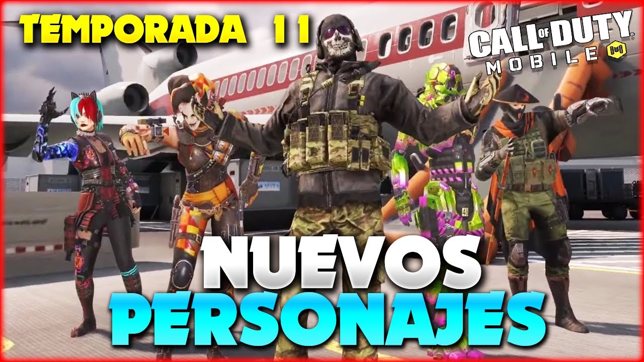 NUEVOS PERSONAJES TEMPORADA 11 COD MOBILE | PERSONAJES PASE de BATALLA ...