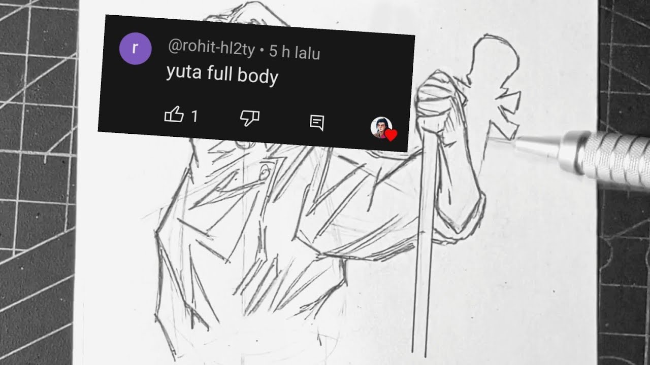 How to draw Yuta Okkotsu Full Body - Jujutsu Kaisen - YouTube