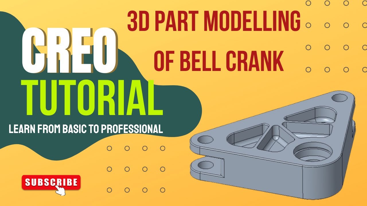 Create a Bell Crank | Creo Parametric | Full Tutorial - YouTube