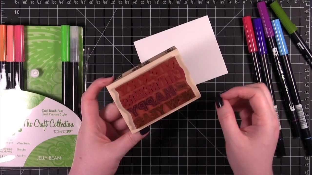 Quick Tip - Multicolor Stamped Images with Markers - YouTube