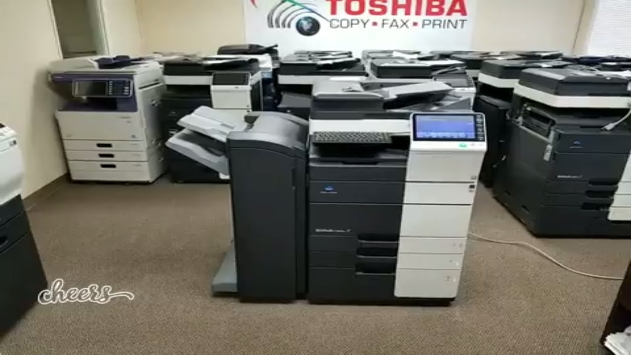 Konica Minolta Bizhub c454e - YouTube