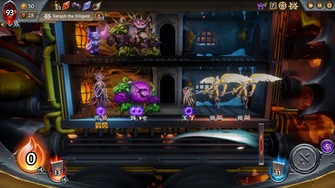 [Monster Train] Consume Spell Debuff Seraph Fight [CR7] - YouTube