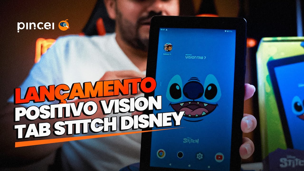 Positivo Vision Tab 7 - Edição Disney Stitch - O TABLET PERFEITO PARA ...