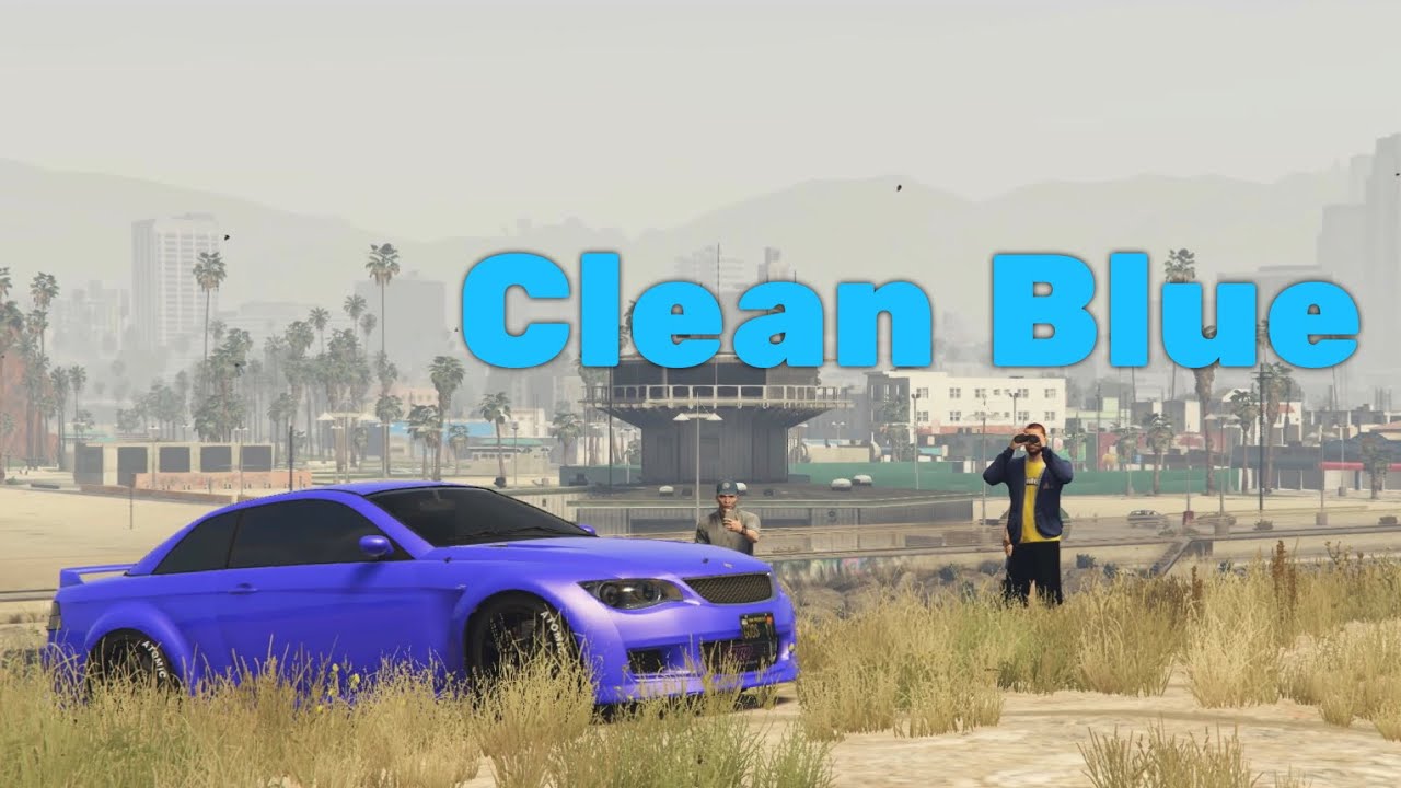 Gta 5 Online - Clean Blue (Modded Crew Color) - YouTube