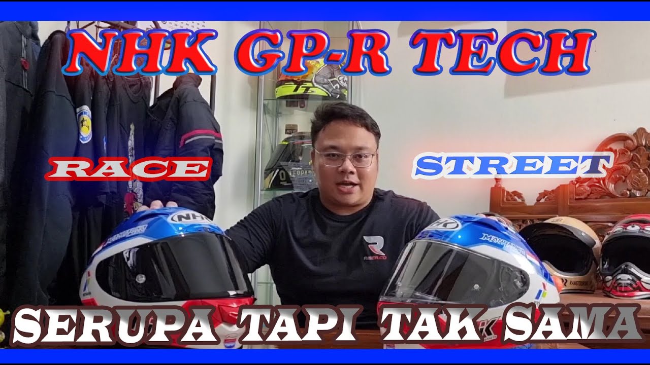 Perbandingan Helm NHK GP R TECH versi STREET vs versi RACE secara ...