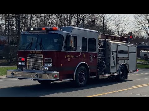 Meriden Fire Department Engine 5 Responding - YouTube