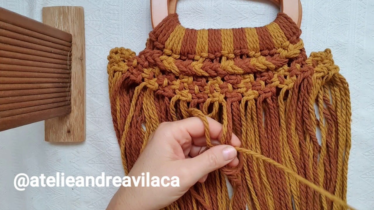 Bolsa de macramê - YouTube