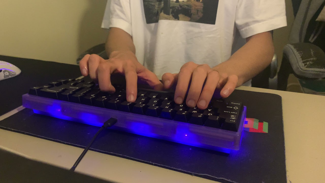 TKC Portico Keyboard with Gateron Milky Yellow switches - YouTube