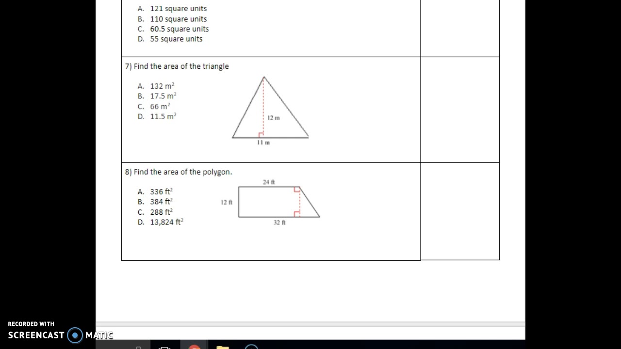 Unit 11 Math 6 - YouTube
