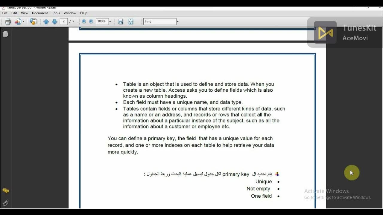 Data Dictionary, how to build Data Dictionary Structure Using Access. part 1 - YouTube