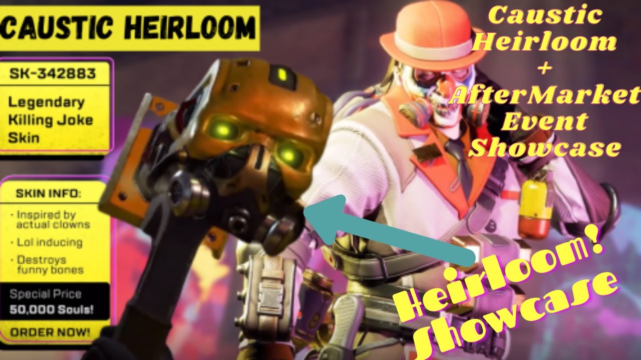 Apex Legends Caustic Heirloom!! Showcase And Aftermarket Collection ...