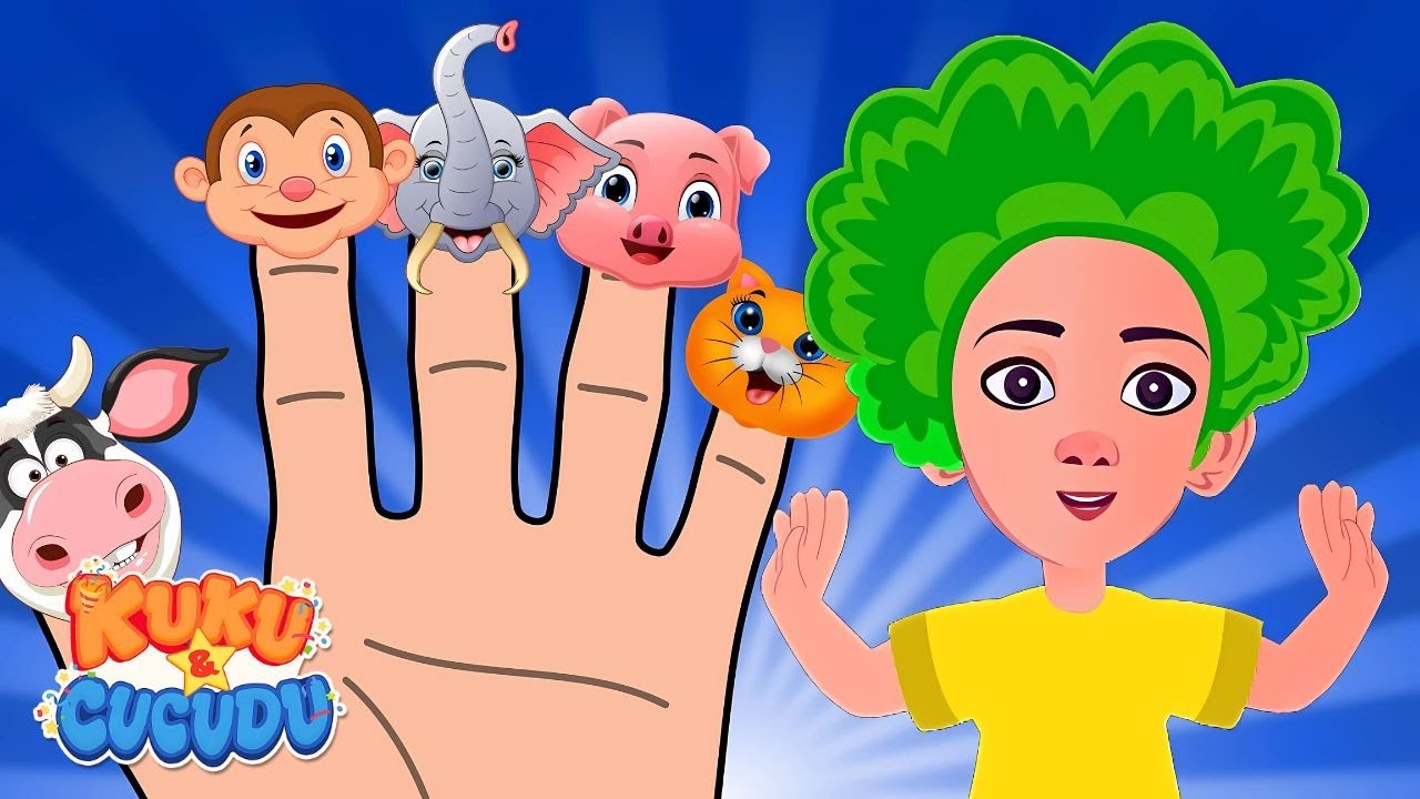 Animals Finger Family | Finger Family Rhyme | Kids songs & Nursery ...