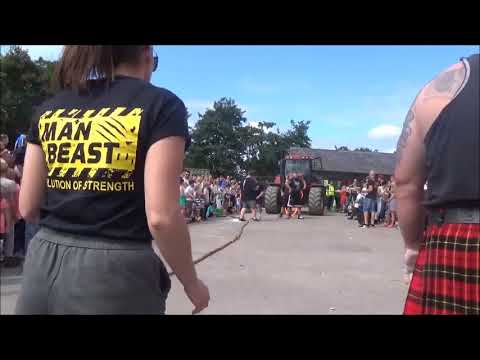 8 Tonne tractor strongman pull 20 metres fastest wins!!! - YouTube