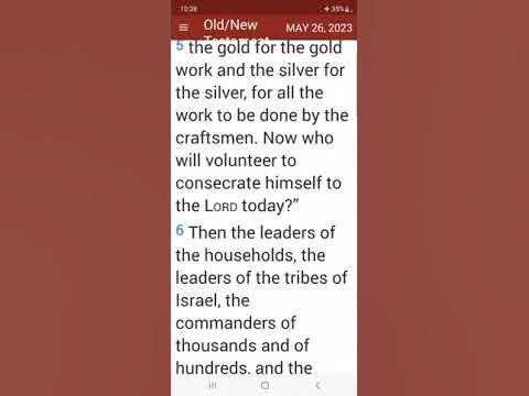 1 Chronicles 28-29 - YouTube