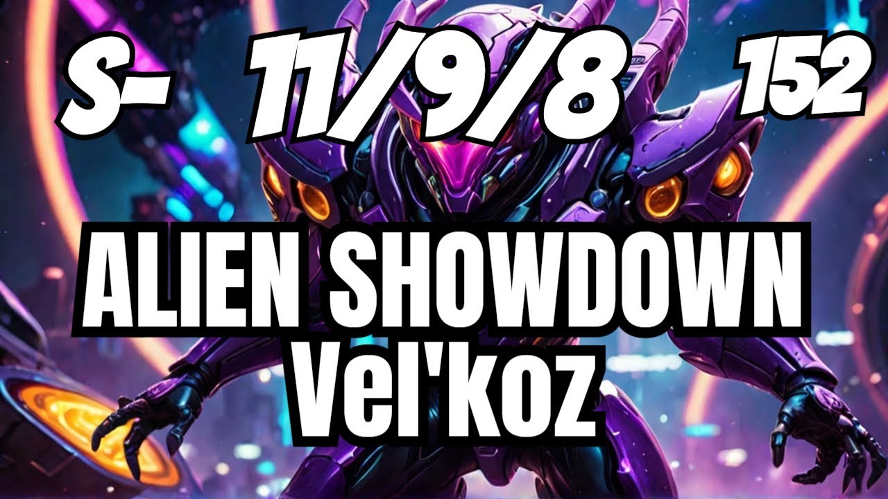 Vel'koz support gameplay Ranked S14 11/9/8 S- Vel'KOZ LOL 152 Game ...