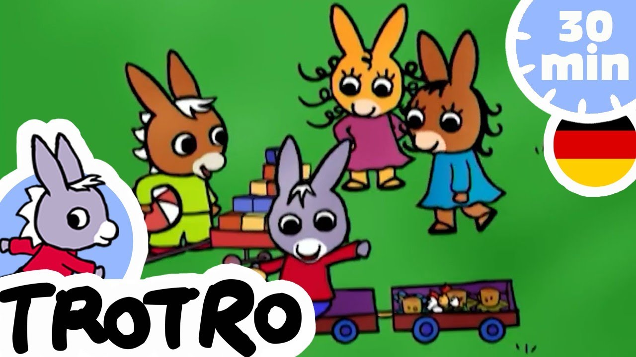 Schulanfang Sonderausgabe : 🎒 Trotro spielt mit all seinen Freunden! 🎒 - Cartoon für Baby - YouTube