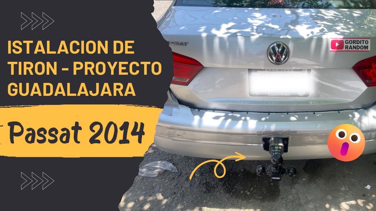 INSTALACION DE TIRÓN EN CARRO SEDAN … TODO SE PUEDE #Passat 2014 - YouTube