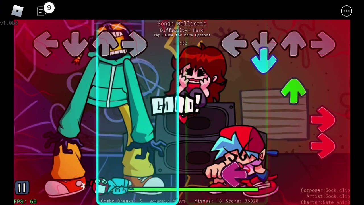 Playing Friday night Funkin on roblox Witty - YouTube