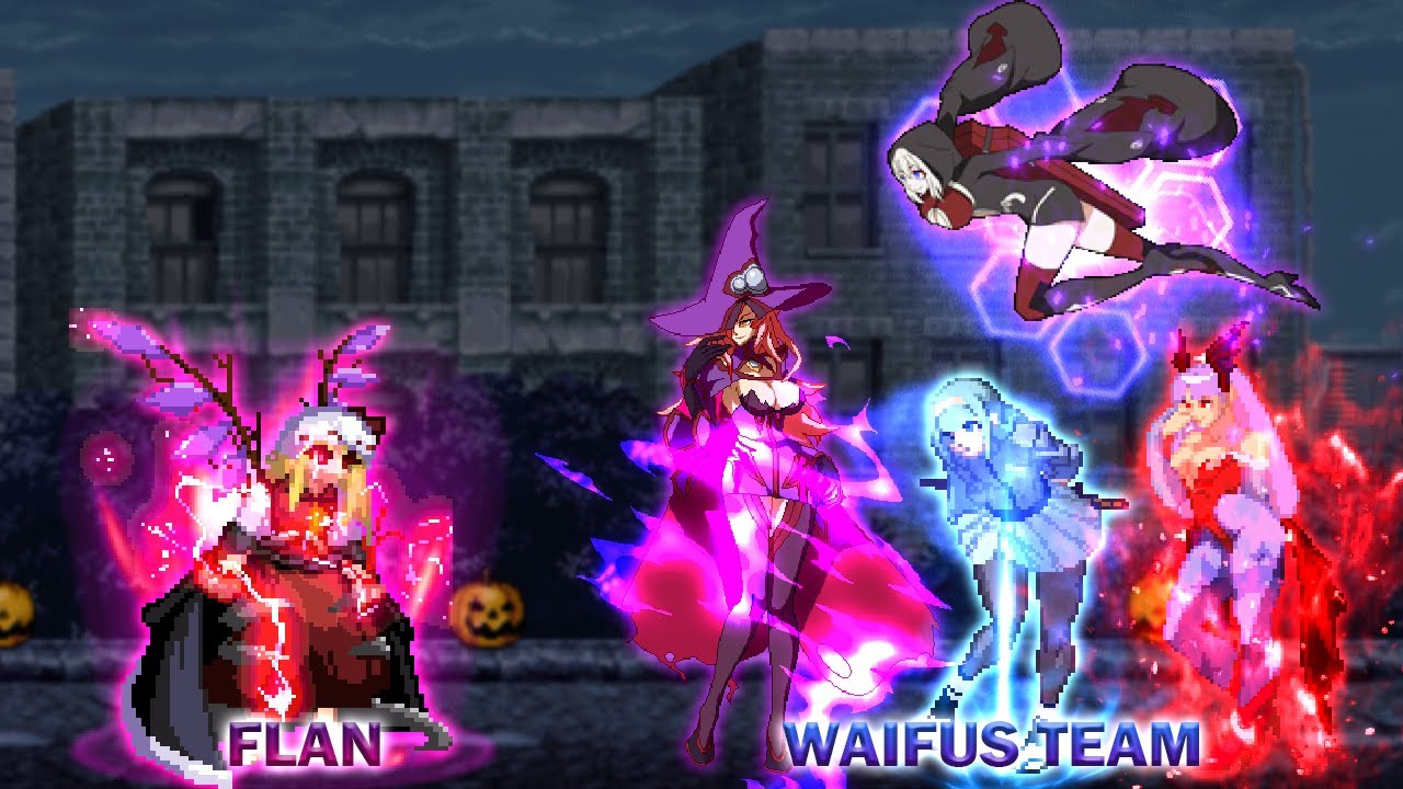 [KOF MUGEN] Flan VS Waifus Team - YouTube