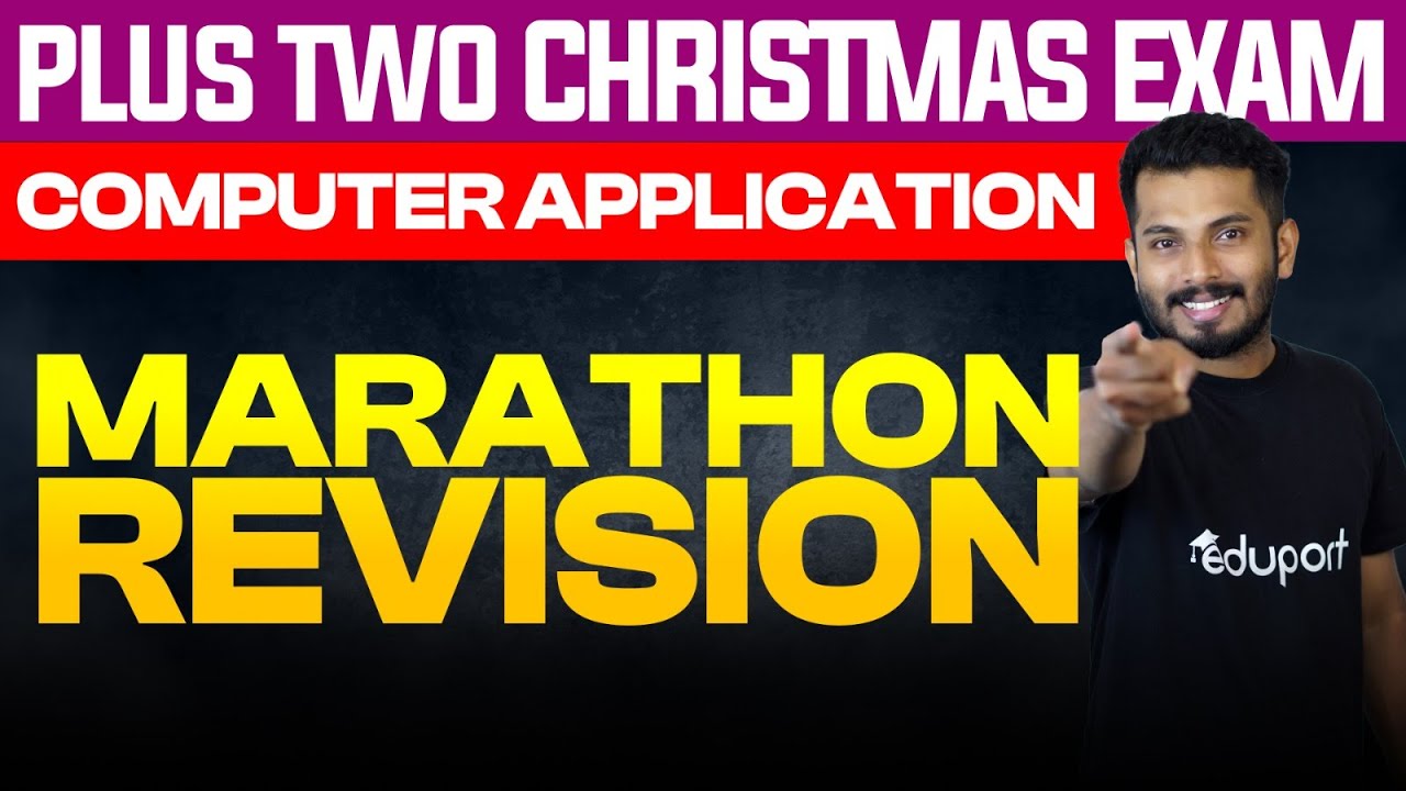 Plus Two Commerce | Computer Applications - Marathon Revision | Eduport - YouTube