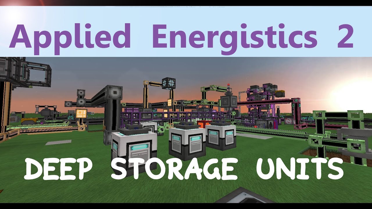 Applied Energistics 2 Tutorial: DEEP STORAGE UNITS [DE] - YouTube