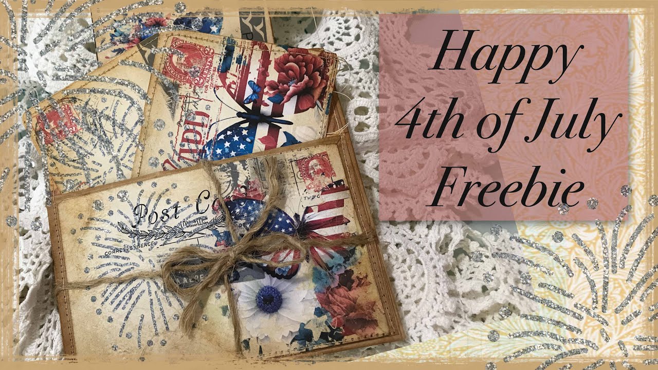 4th of July Postcards **Freebie** - YouTube