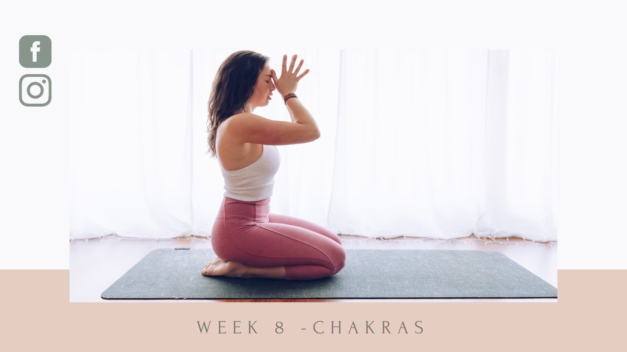 WEEK 8 - CHAKRAS & YOGA (50 MINUTE BEGINNER YOGA) - YouTube