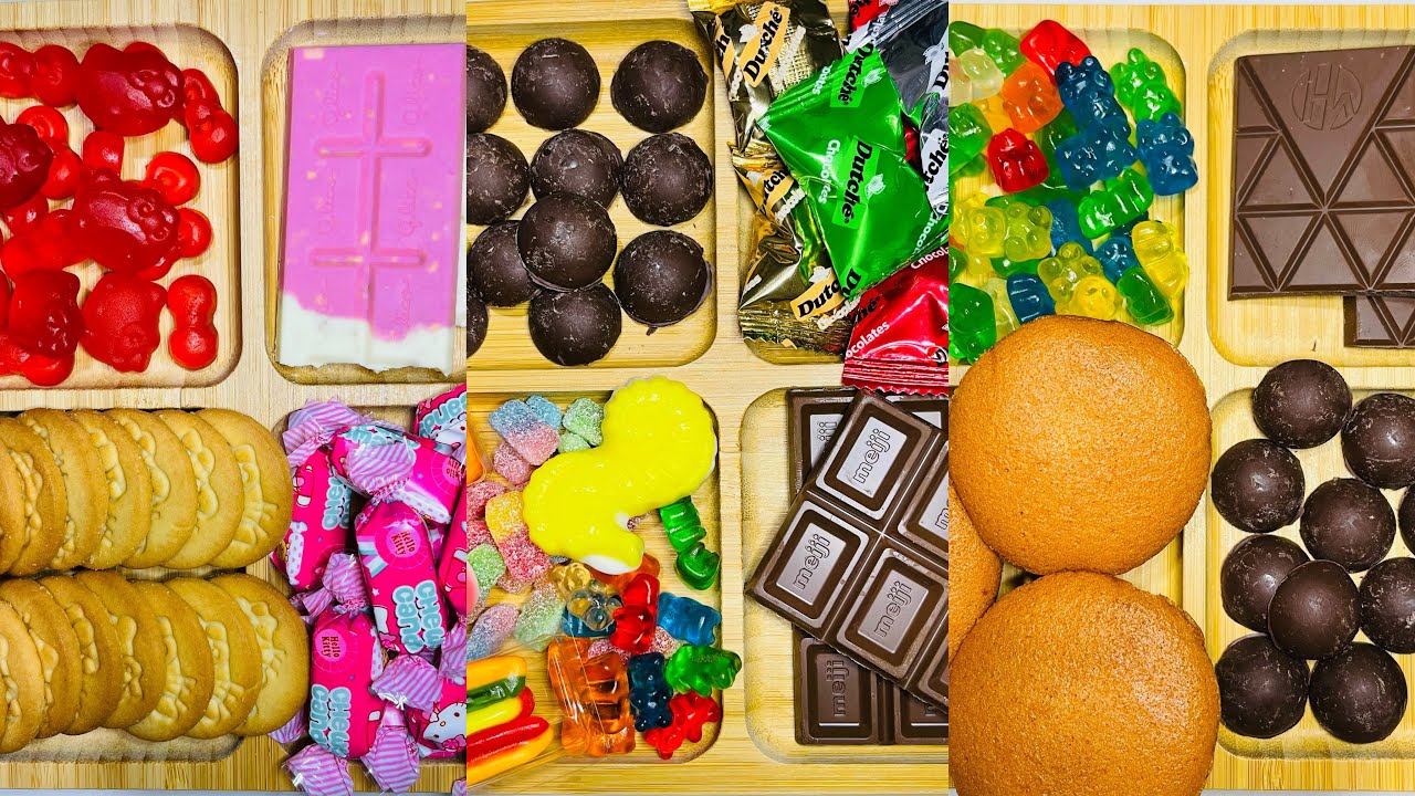 Filling platter with sweets | Compilation #4 | ASMR | No talking ...