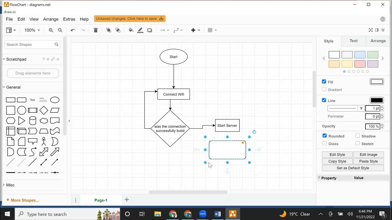 How we make a Flowchart Using Draw.IO - YouTube