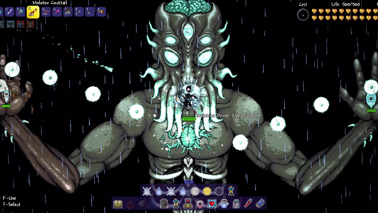 Fighting every Terraria Boss at once! - YouTube