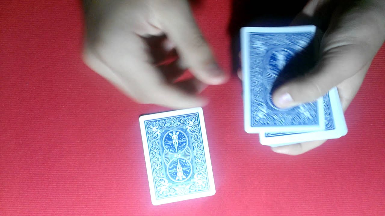 2 Card Monte - Tutorial ( David Blaine Trick ) - YouTube