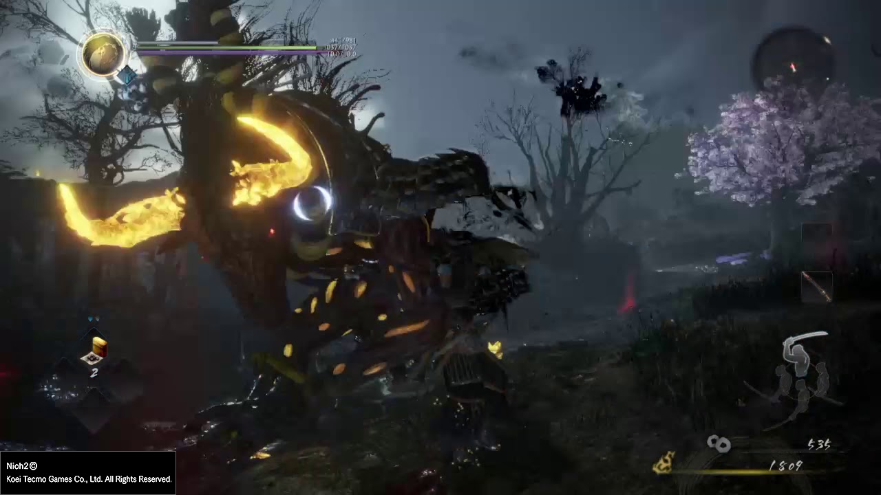 Nioh 2 First Boss - YouTube