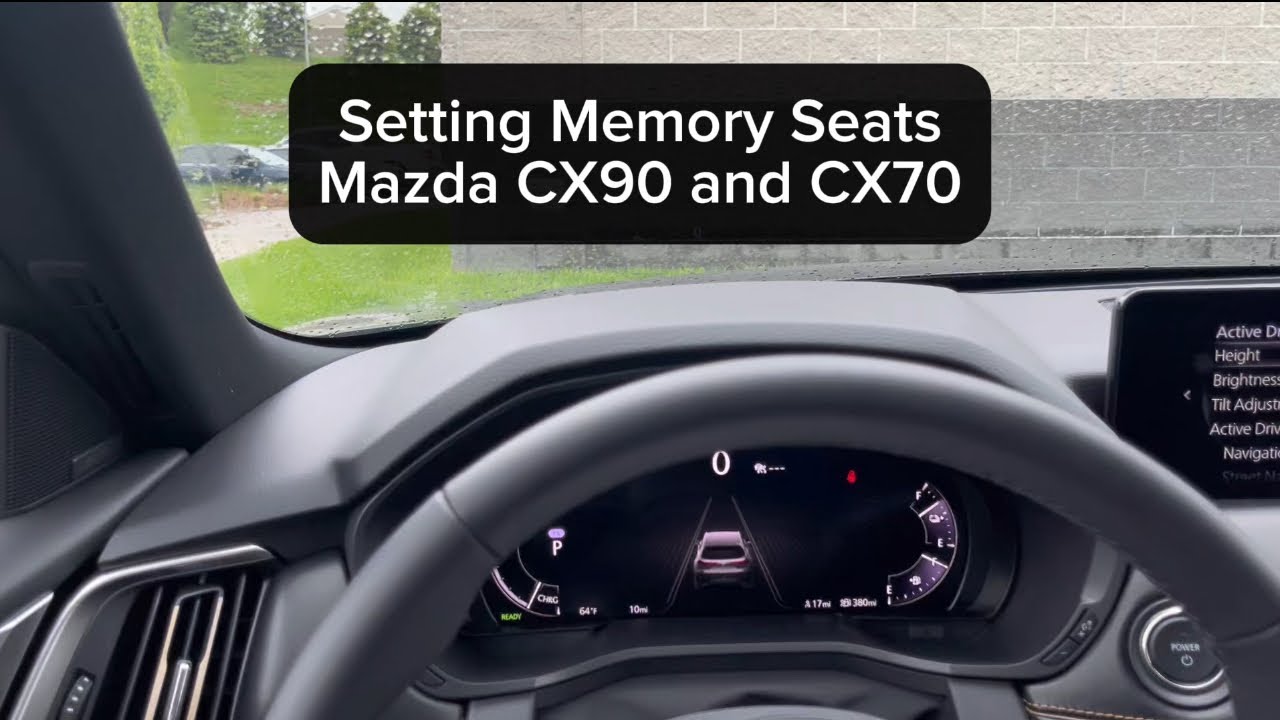 Setting Memory Seats on Mazda CX90 and CX70 - YouTube