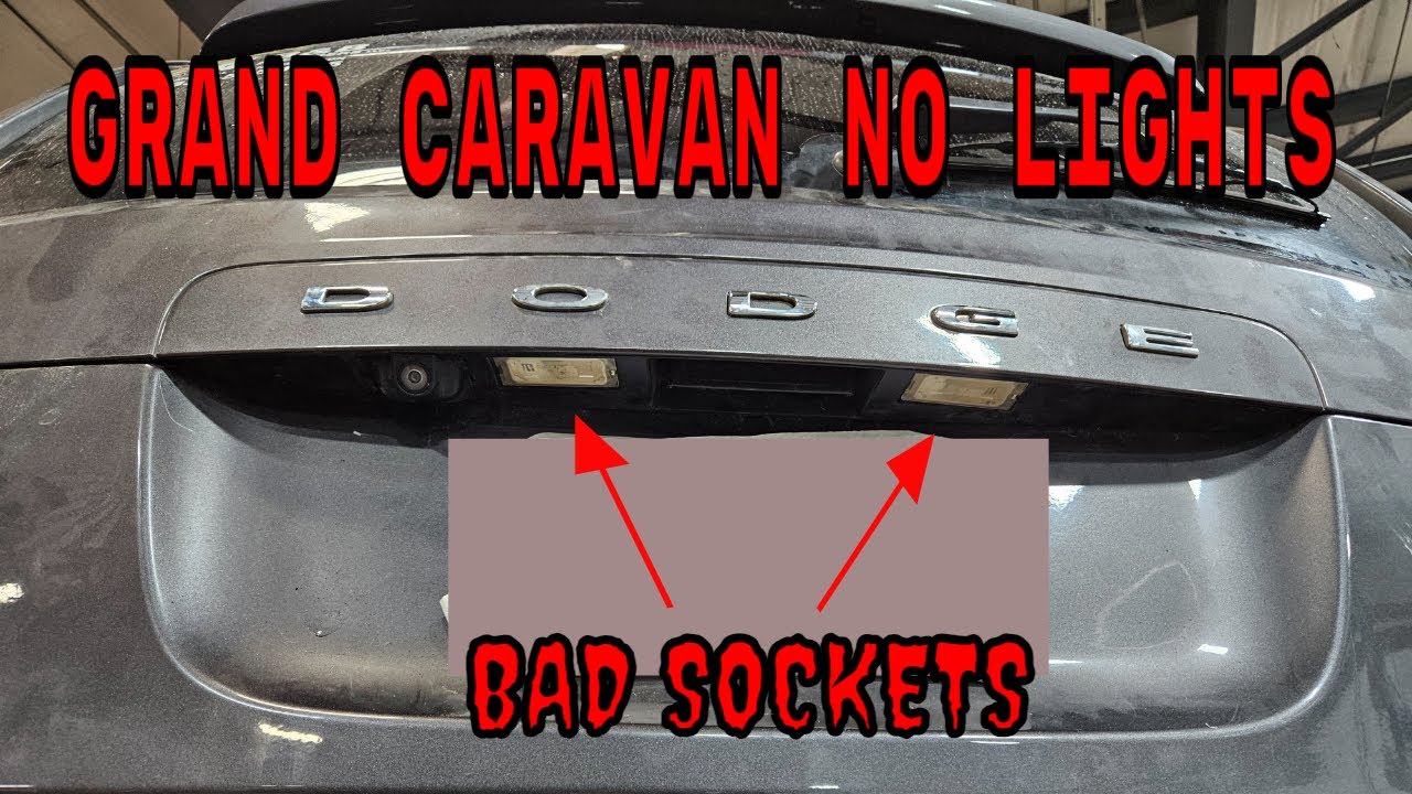 How to replace a license plate light socket on a Dodge Grand Caravan ...