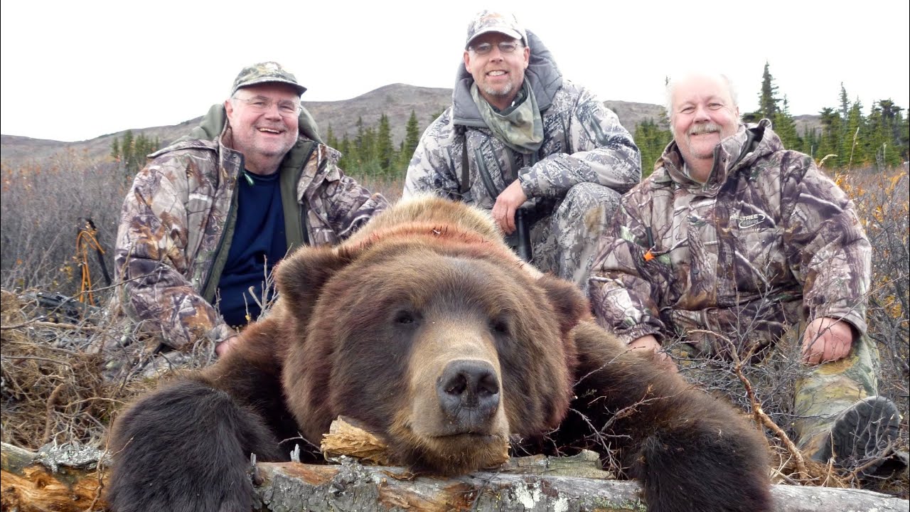 Alaskan Yukon Moose and Grizzly Hunt Part 2 - YouTube