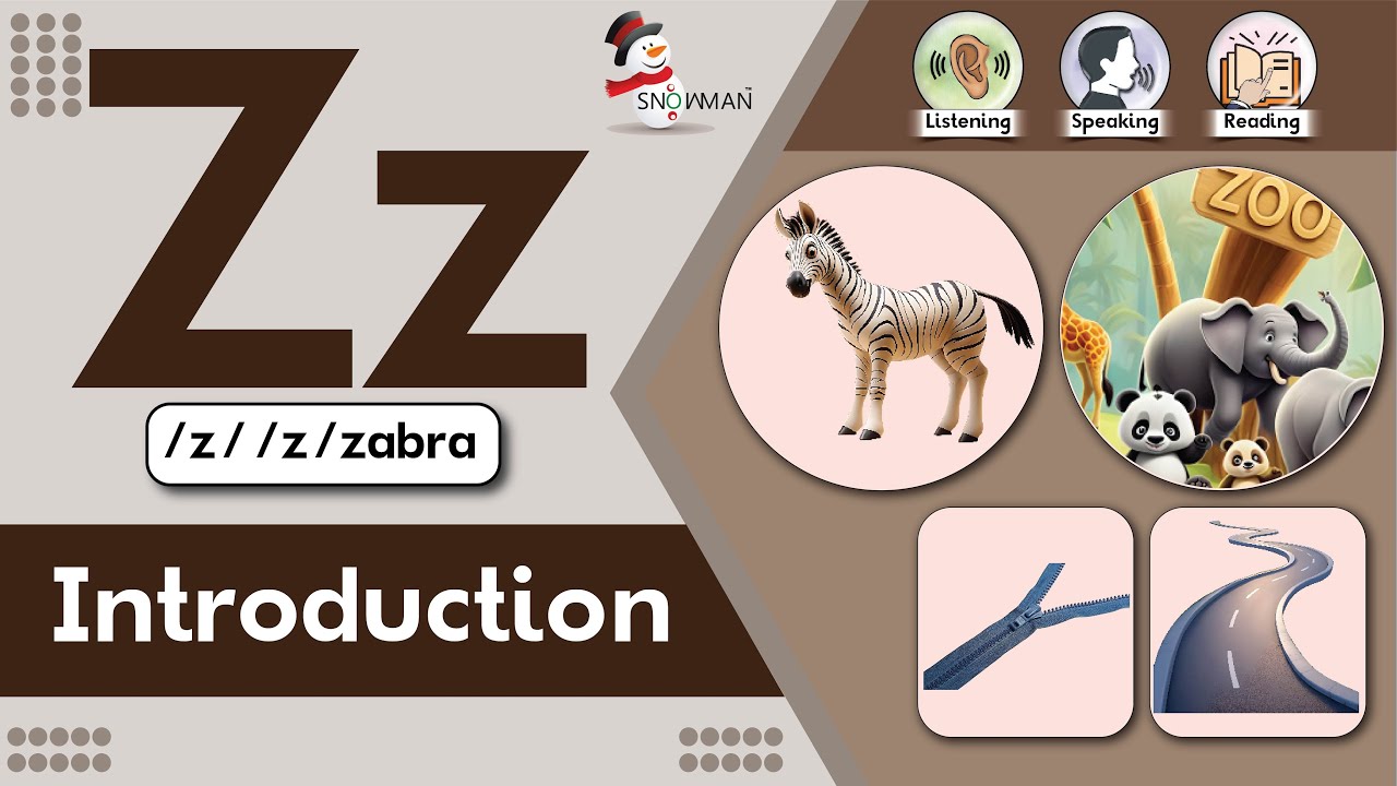 Letter Zz Introduction | Phonics & Recognition | Sound and Vocabulary ...