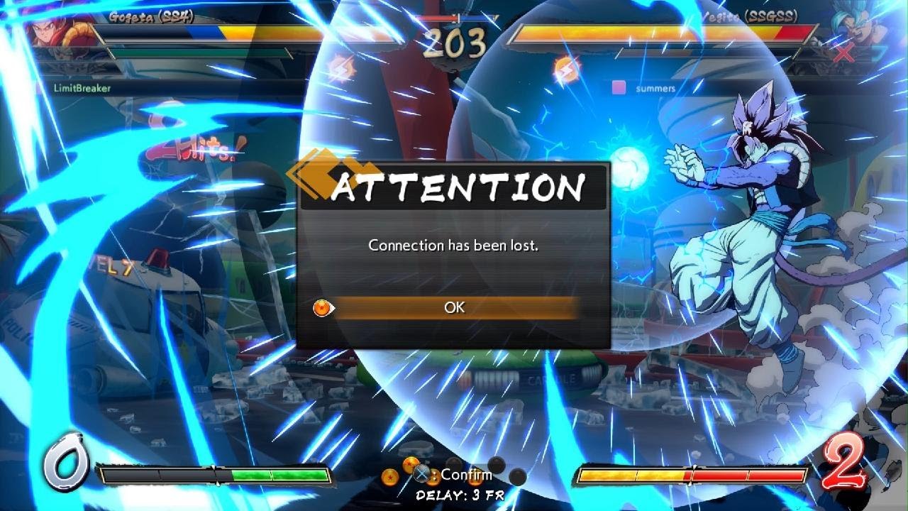DBFZ - The connection couldn’t handle Gogeta’s Big Bang Attack’s Power ...
