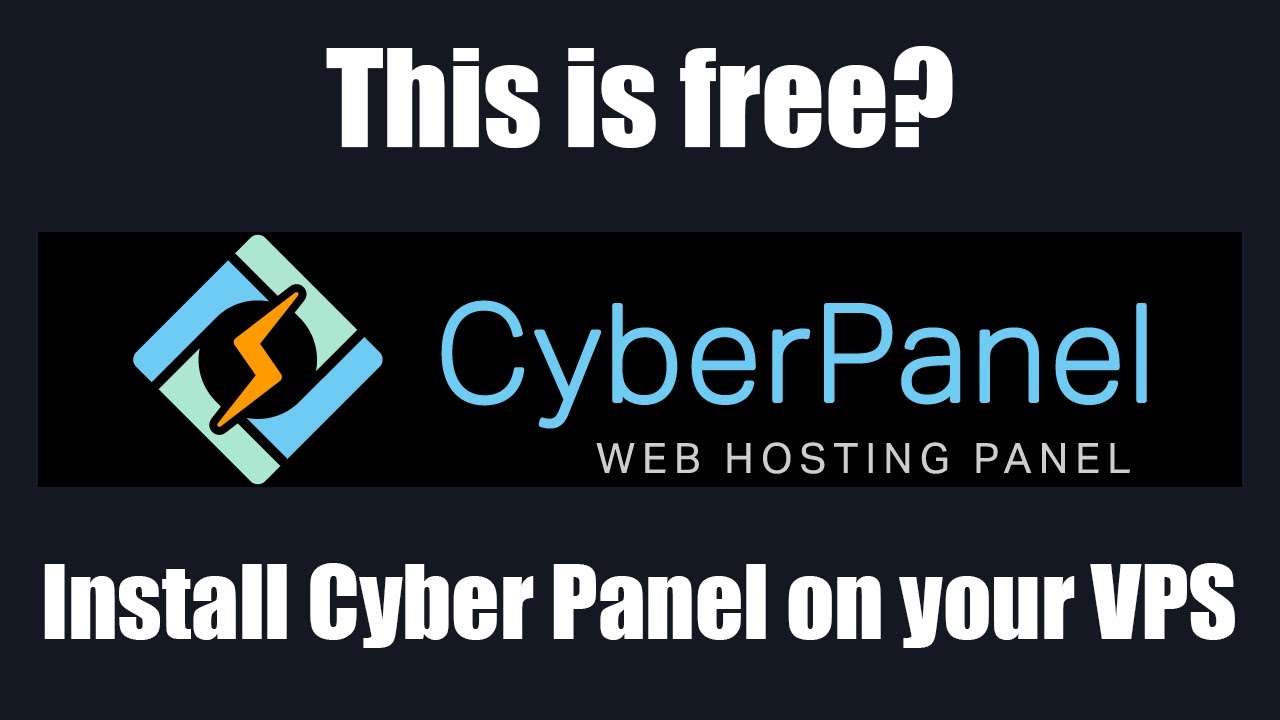 How To Install CyberPanel Control Panel - YouTube