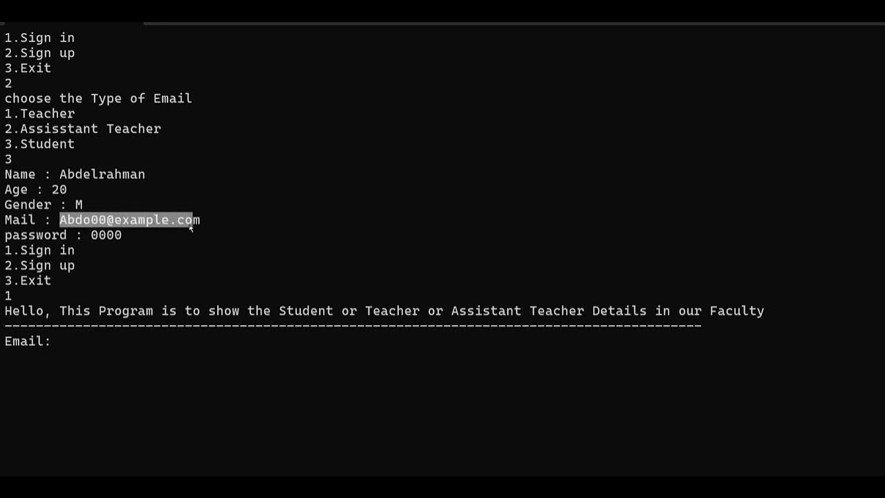 Simulate Login Page using C++ and OOP - YouTube