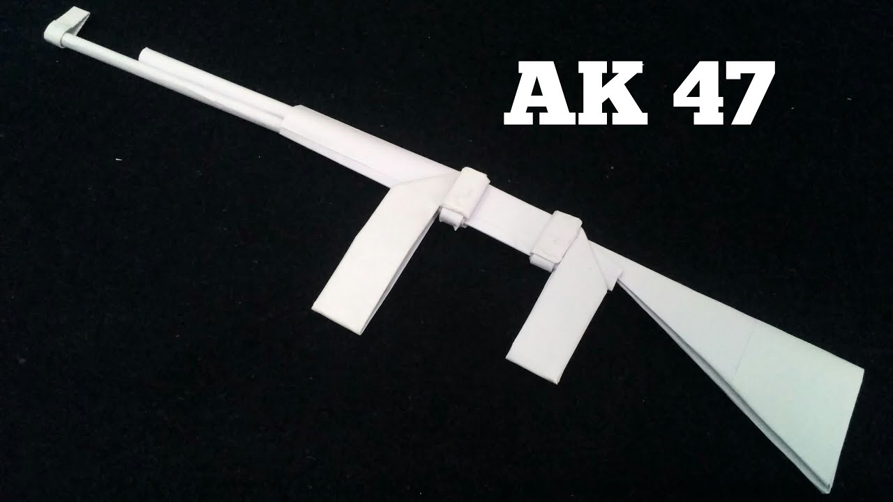 Origami Gun | How to Make a Paper Gun AK47 Weapons DIY | Easy Origami ...